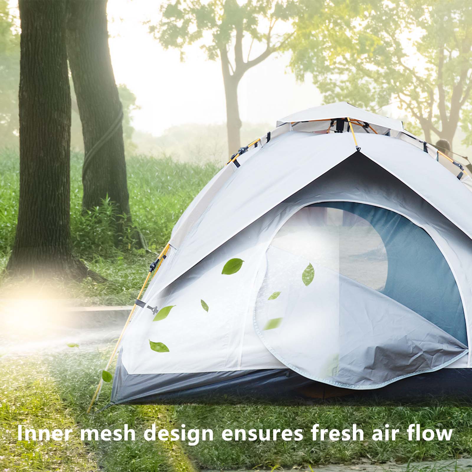 LEVSON Waterproof 3-4 Person Dome Tents for Camping